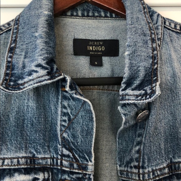 J. Crew | Jackets & Coats | J Crew Indigo Denim Jacket | Poshmark